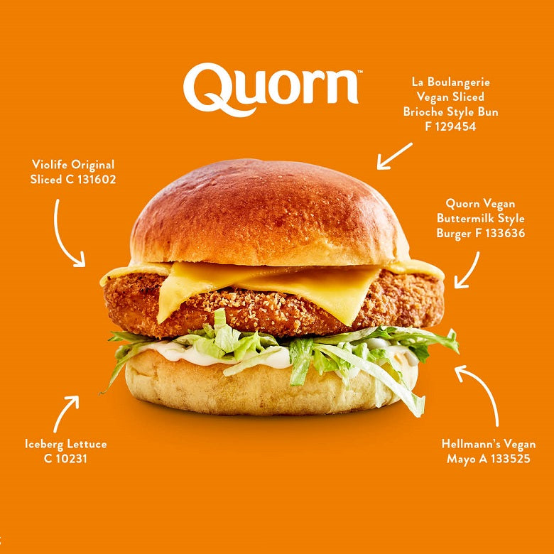 Quorn Vegan ChiQin Buttermilk Burger 2kg (20x100g) | NAVESU - Naturally ...