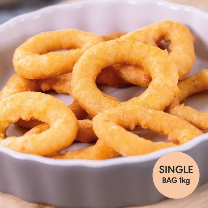 Aviko Battered Onion Rings 1kg (5pk) | NAVESU - Naturally Vegan Supermarket